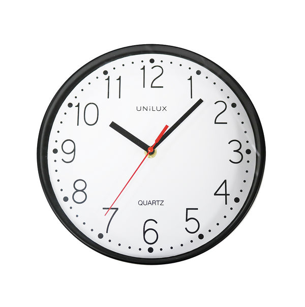 NESSY black quartz wall clock - myunilux