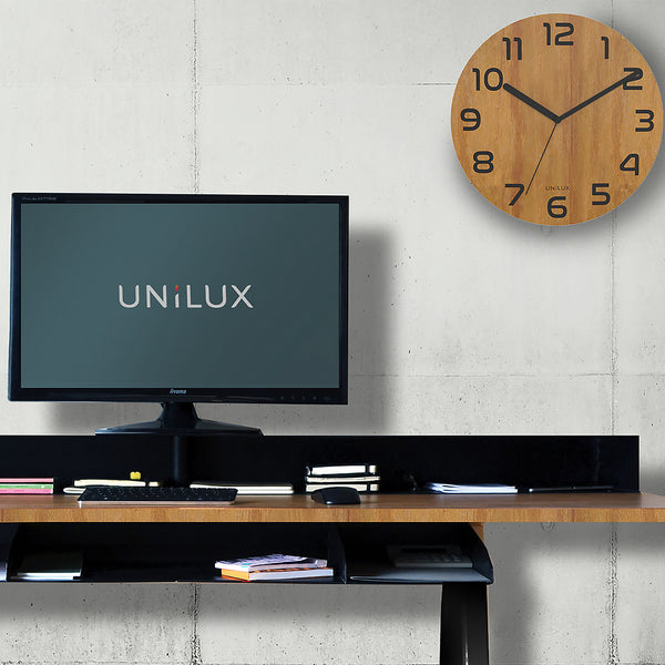 PALMA BAMBOO silent wall clock - myunilux